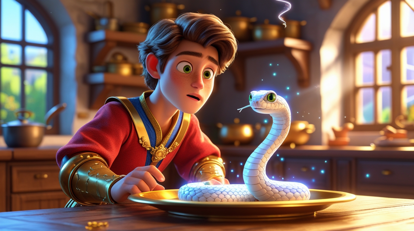 The White Snake Legend Best Grimm Fairy Tale with Lessons