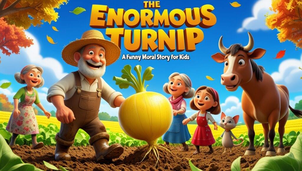 The Enormous Turnip Story Sweet Lesson Fairy Tale